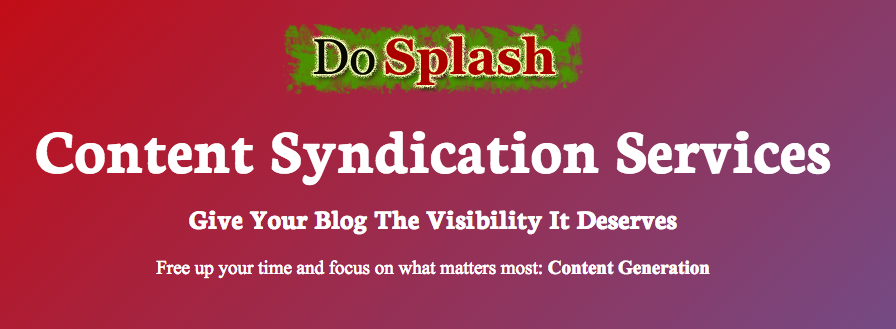 DoSplash Content Syndication Service Pro Plans And Pricing